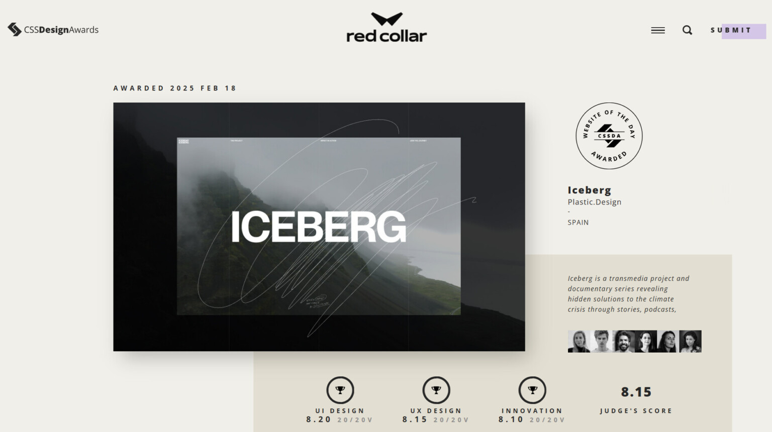 CSS Design Awards (CSSDA) - BONNIE&SLIDE